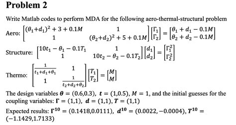 solved write matlab codes to perform mda for the following