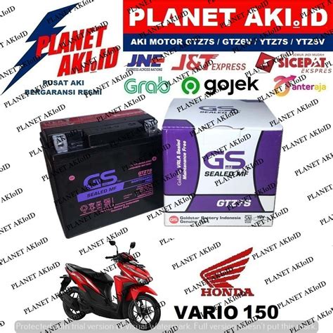Jual Aki Motor Honda Vario Gtz S Accu Kering Mf Shopee Indonesia