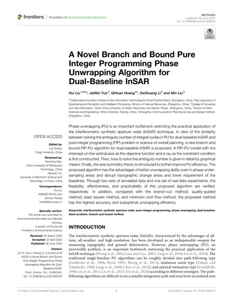 pdf a novel branch and bound pure integer programming phase unwrapping algorithm for dual