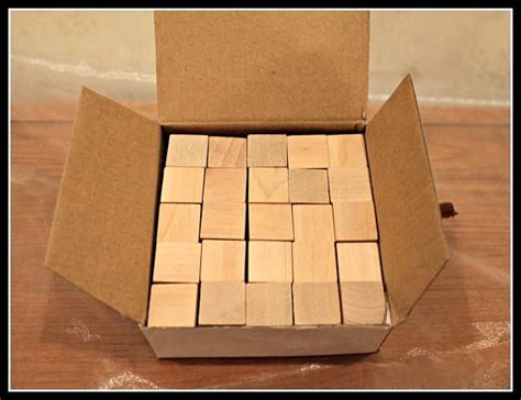 Box Of 50 Small Wooden 1 Inch Craft Cubes Unfinished Natural Creation