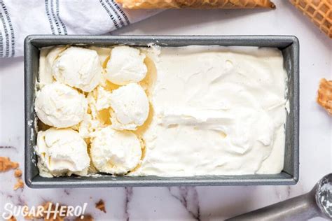 Easy Vanilla Ice Cream No Churn Recipe Sugarhero