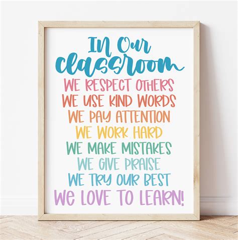 Free Custom Printable Classroom Rules Poster Templates 58 OFF