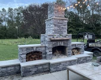 Pima II DIY Outdoor Fireplace Construction Plan Etsy France