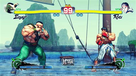 Zangief Vs Shirtless Ryu Hardest Ultra Street Fighter IV YouTube