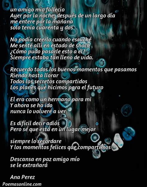 5 Mejores Poemas De Despedida A Un Amigo Fallecido Poemas Online