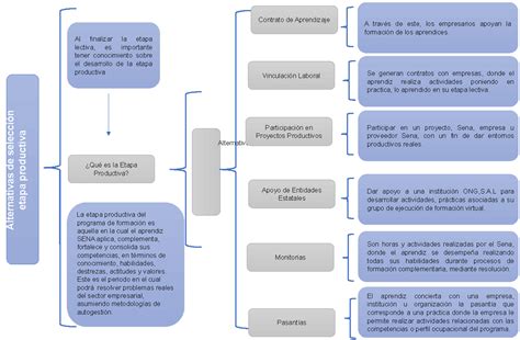 MAPA Sinoptico Alternativas Alternativas de selección etapa