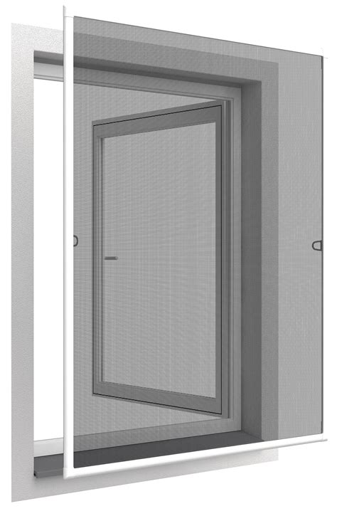 Moustiquaire cadre aluminium sans perçage 120 x 140 cm basic plus