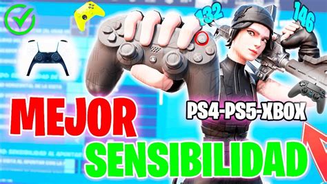 LA MEJOR SENSIBILIDAD Para RANKEDS En FORTNITE CONSOLA XBOX PS5 SWITCH