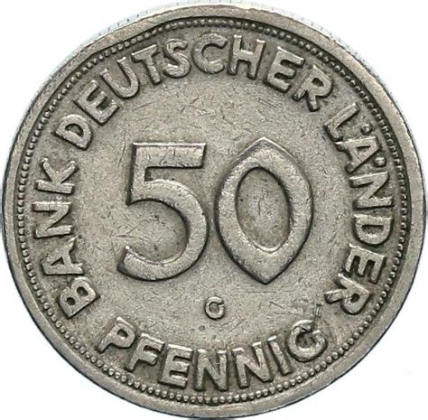 Brd Kursm Nze Pfennig G Karlsruhe Fehlpr Gung Bank Deutsche