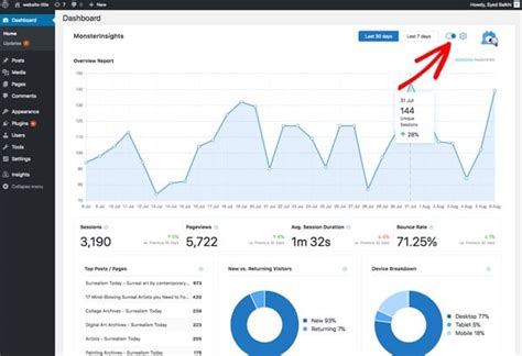 How To Add A Google Analytics Dashboard For WordPress The Easy Way