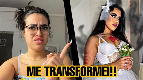 ME TRANSFORMEI EM UMA NOIVA C4DÁVER HALLOWEEN YouTube