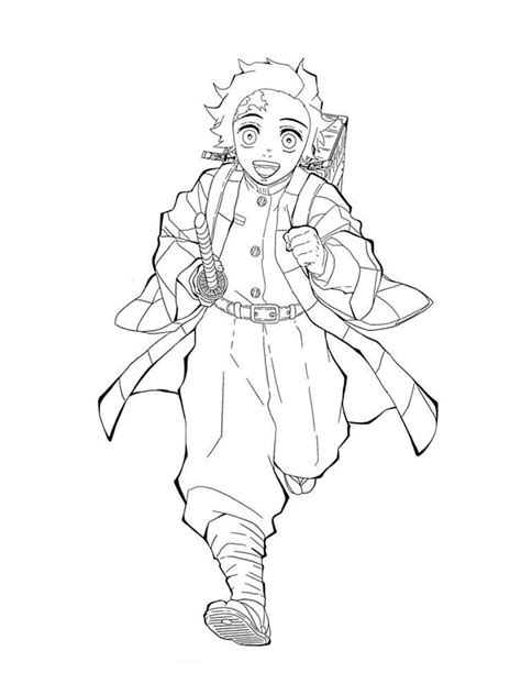 37 Desenhos Do Tanjiro Para Imprimir E Colorir Pintar