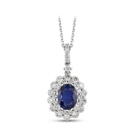2 23 ct Saphir Diamant Anhänger mit Halskette 3000648451 Zen Diamond