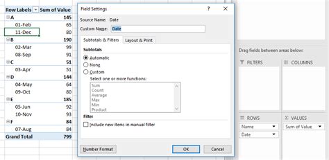 microsoft excel how do i preserve the format for a date field as mm dd yyyy in pivot table