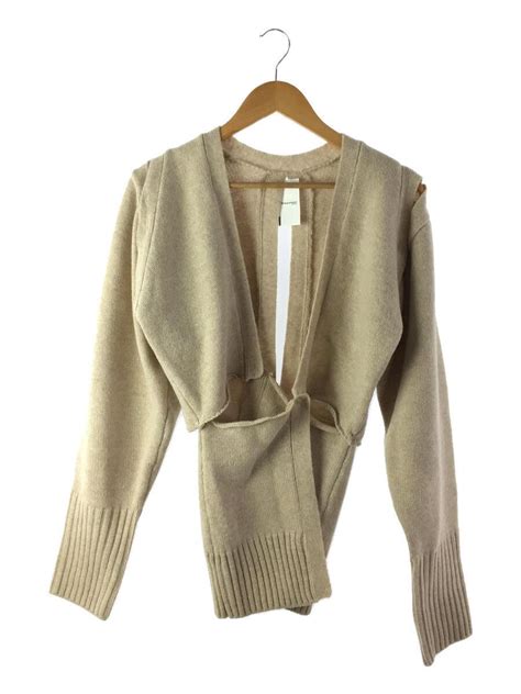 LE CIEL BLEU ルシェルブルー Detatchable Knitted Top セーター 厚手 36 ウール BEG