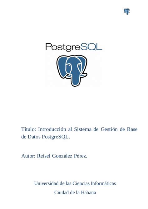 pdf título introducción al sistema de gestión de base de · ejemplos de proyectos