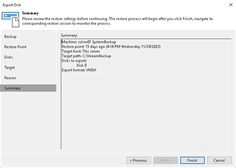 Step 7 Complete Restore Process Veeam Agent For Oracle Solaris User