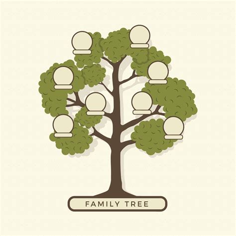 Plantilla de ilustración de árbol genealógico 486193 Vector en Vecteezy
