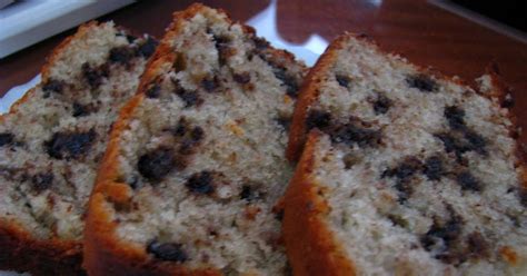 Budín de banana con chips de chocolate
