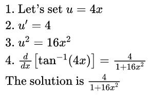 Derivative Of Arctan X Inverse Tangent Detailed Lesson
