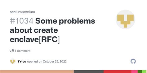 Some Problems About Create Enclave RFC Issue 1034 Occlum Occlum