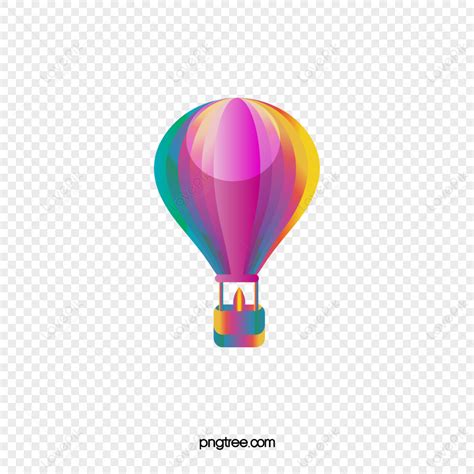 Vetor Colorido Balão De Ar Quente vetor ar Quente balões Quentes PNG