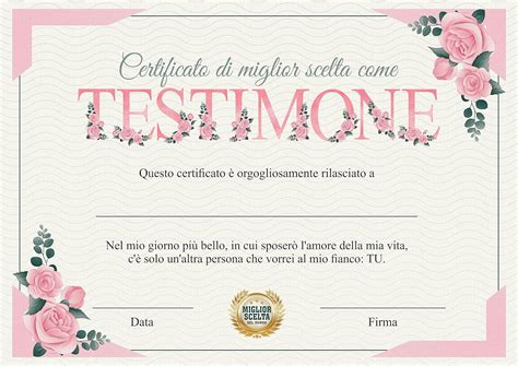 Ghibli Certificato Attestato Vuoi Essere La Mia Testimone Di Nozze Idea