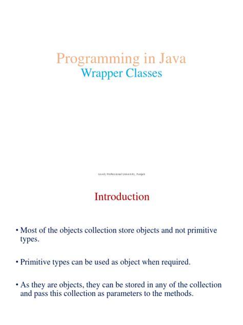 wrapper classes pdf data type integer computer science