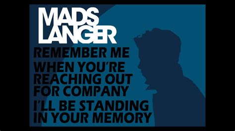 Mads Langer In These Waters Cover Feat Jo Westmoreland