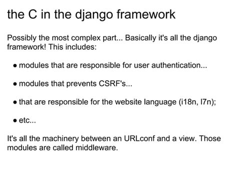 a gentle intro to the django framework