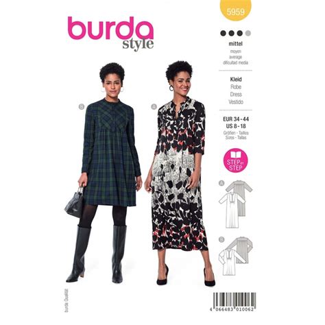 Patron Burda Robe Plastron