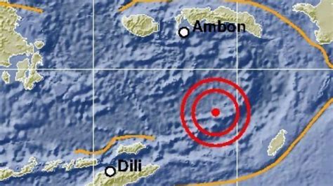 Foto Gempa Magnitudo 5 2 Guncang Laut Banda Tidak Berpotensi Tsunami