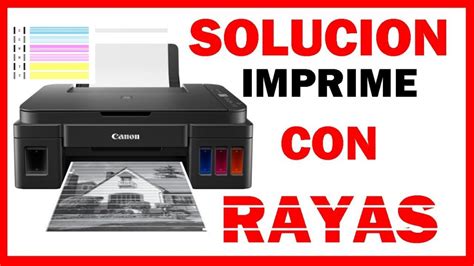 La impresora imprime con rayas Qué hacer Quecartucho es
