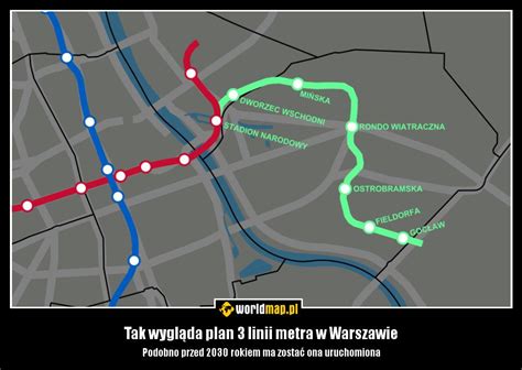 Tak Wygl Da Plan Linii Metra W Warszawie Worldmap Pl