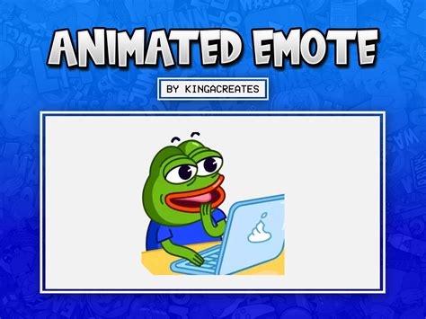 Animated Emote Pepe Typer Peepo For Twitch And Discord And Etsy Australia