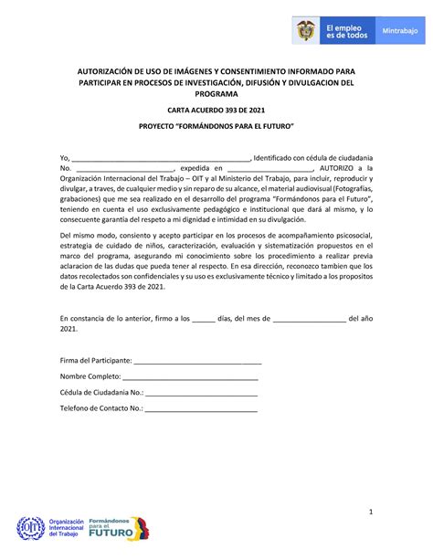 Acta consentimiento y uso de imagen 1 AUTORIZACIÓN DE USO DE IMÁGENES