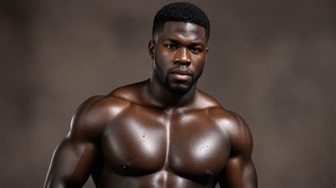 AI Generated Big Black Oily Men Image Free AI Generator Makepix