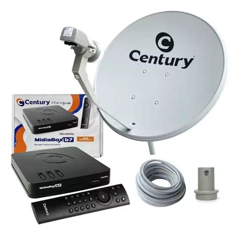 Nova Antena Parabólica Ku Completa 100 Livre Century Frete grátis