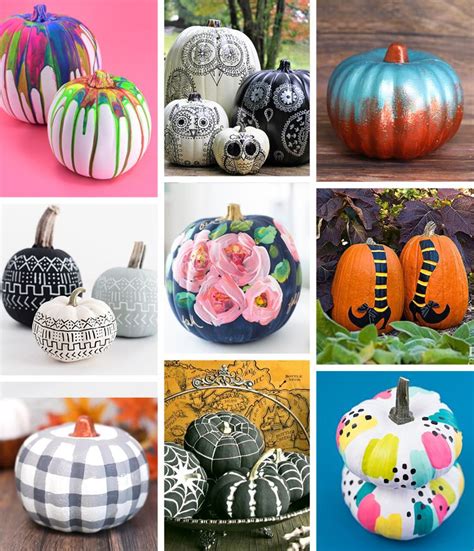 Painted Pumpkins And Other No Carve Pumpkin Decorating Ideas
