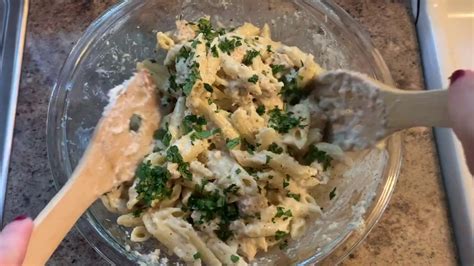 Pasta En Salsa Alfredo Con Pollo Youtube