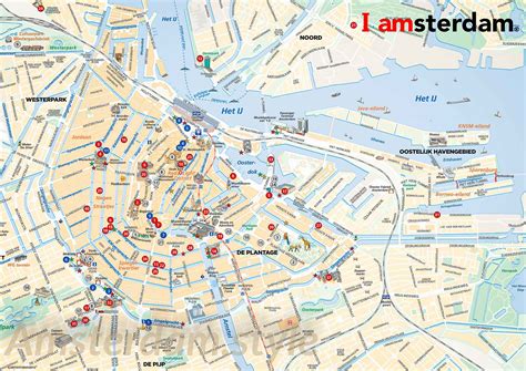 Toeristenkaart Amsterdam Vogels