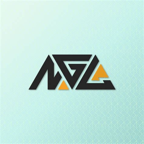 NGL Buchstaben Logo Design Vorlage Premium Vektor
