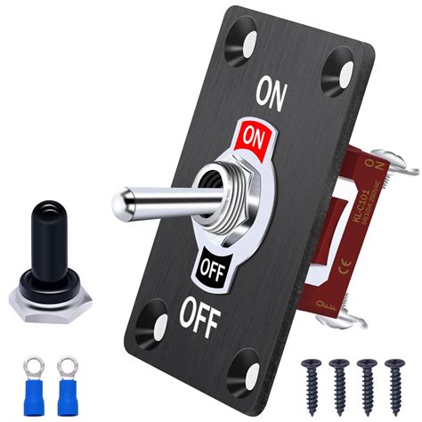 Twidec Gang Rocker Toggle Switch Metal Panel With On Off Toggle