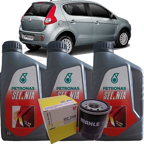 Óleo 15W40 Selenia K E Filtro Fiat Palio 1 4 8V Fire Evo Attractive
