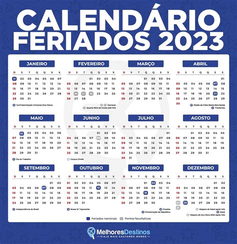 Feriados 2023 confira o calendário todas as folgas do ano