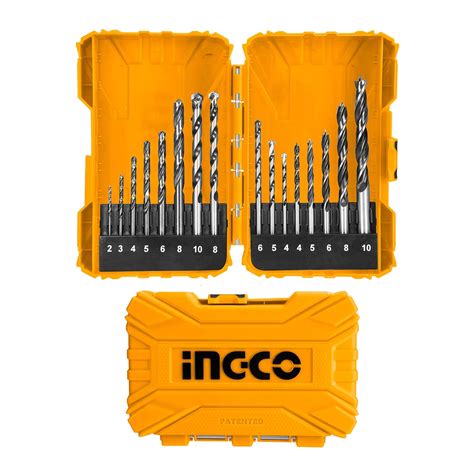 SET DE BROCAS 16PCS METAL CONCRETO MADERA INGCO AKDL11601 Vipac