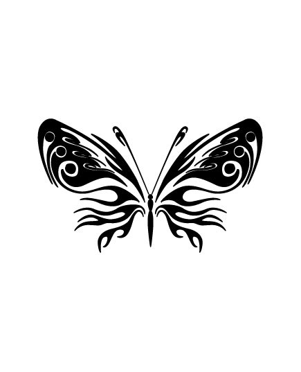 Sticker Autocollant Papillon 75