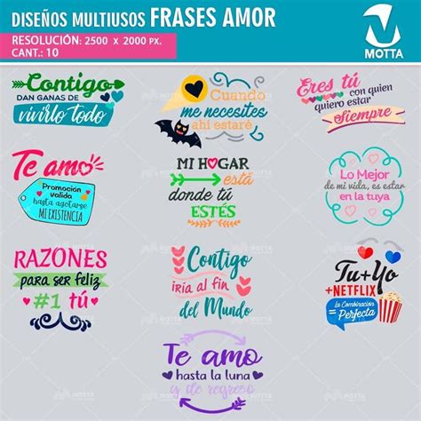 Dise Os Frases Amor Para Estampado Multiuso Imprimibles De Amor