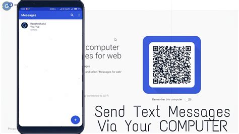 How To Send Text Messages From Your Pc With Android Messages Youtube