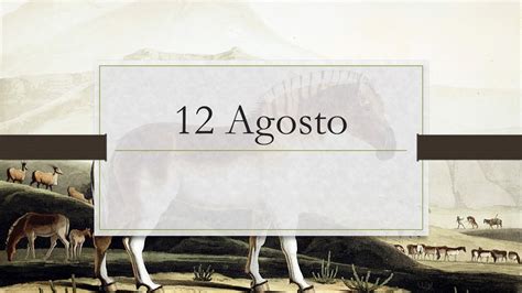 Agosto Cos Successo Nel Passato Youtube